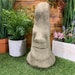 Stone Easter Island Head Statue Face MOAI/TIKI Style Garden Ornament ...