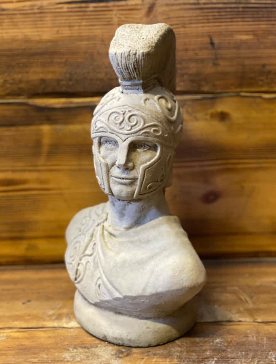 Stone Garden Roman Centurion Man Bust Statue Soldier Ornament - Etsy UK