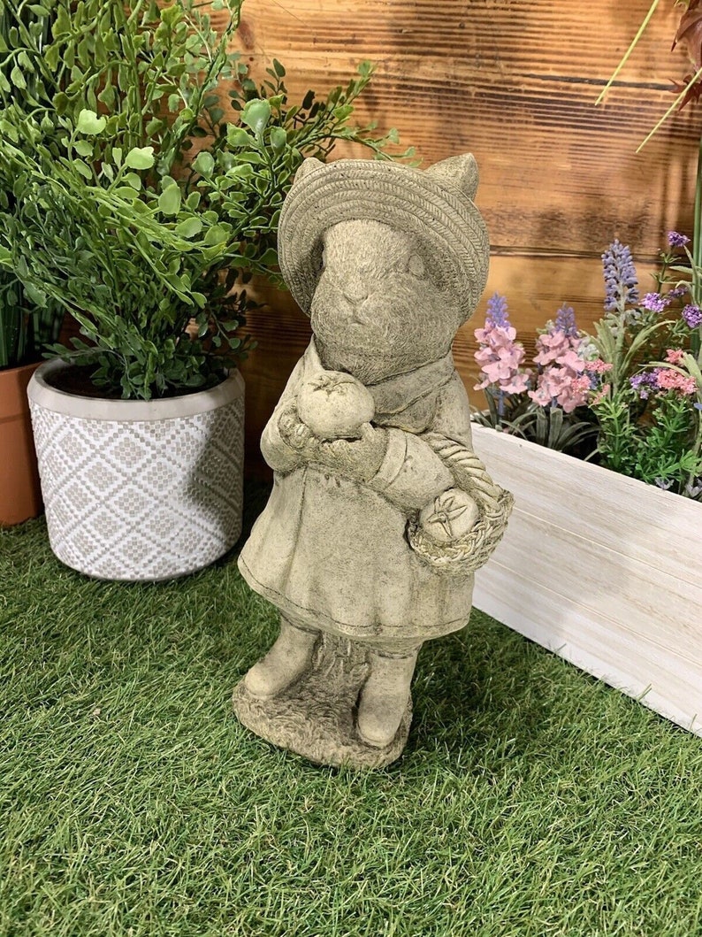 Stone Garden Wind in the Willows 'rabbit With Hat' Concrete Statue ...