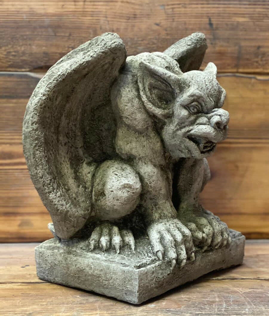 Stone Garden Gargoyle Gremlin Winged Gothic Ornament | Etsy UK