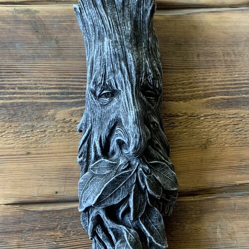 Stone Garden Tree Man Green Man Wall Plaque Hanging Ornament - Etsy