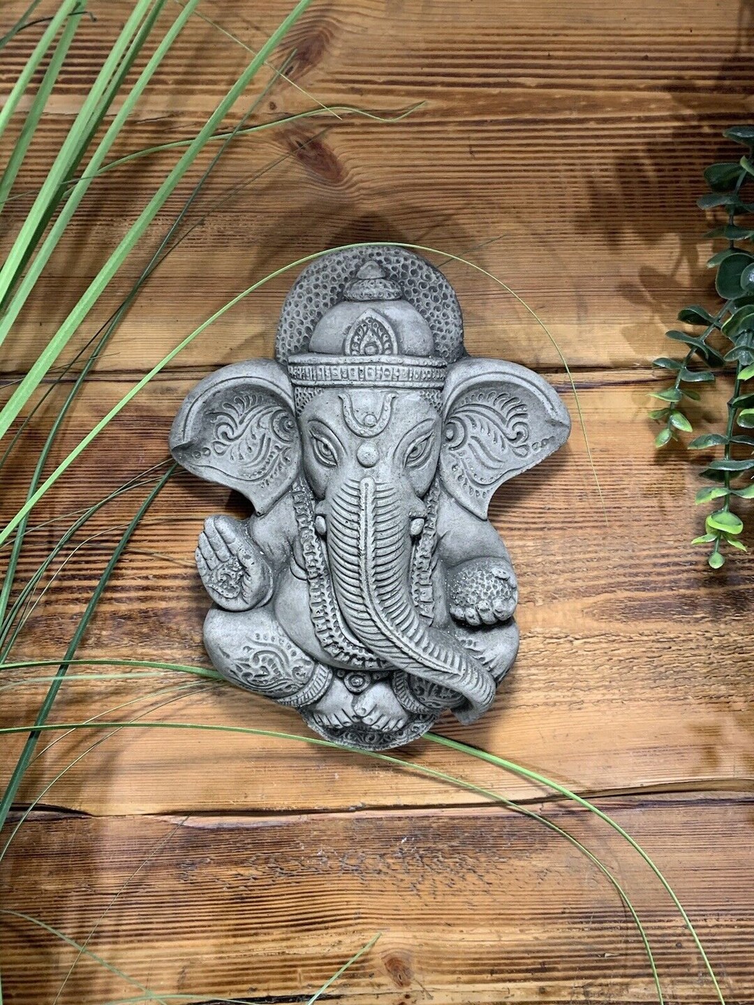 Stone Garden Ganesh Ganesha Buddha Wall Plaque Ornament - Etsy