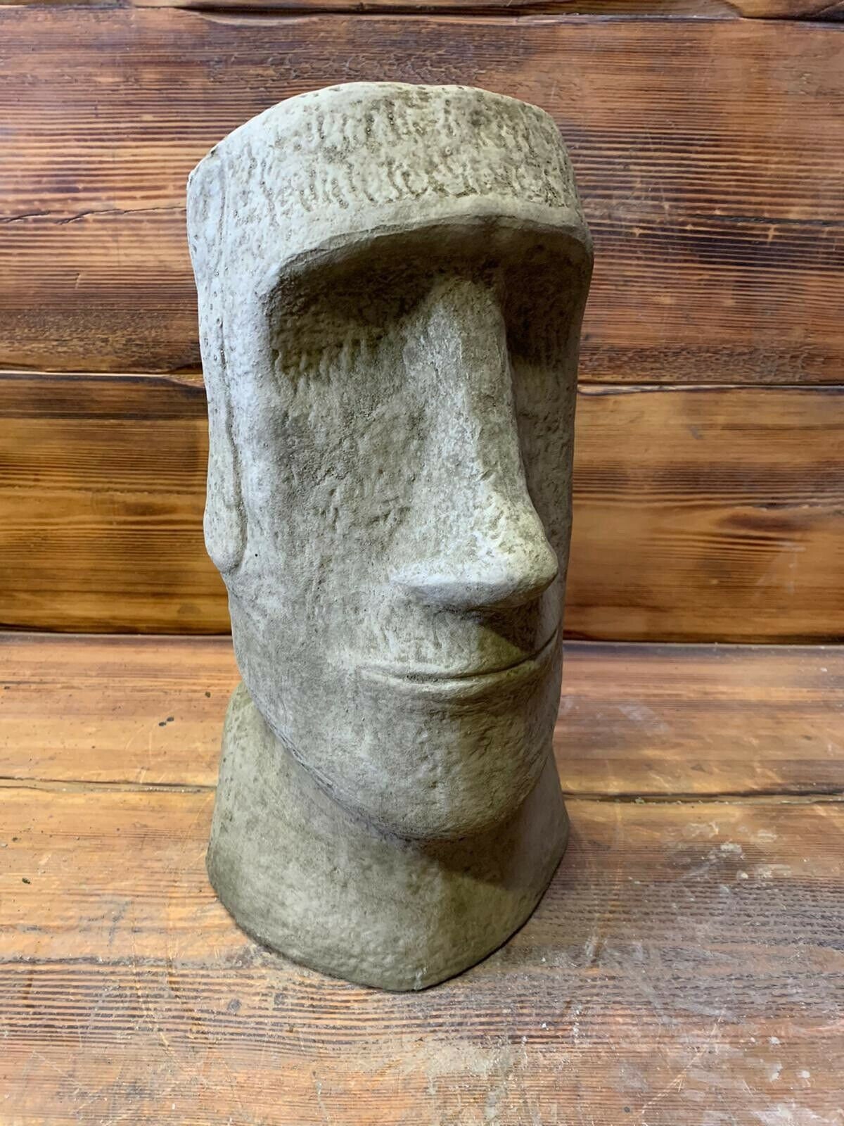Stone Garden Large Easter Island Head/ Moai/ Tiki Concrete Ornament - Etsy UK