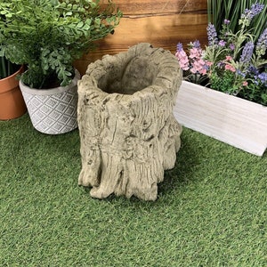 Stone Garden Tree Green Man Planter Plant Pot Cute Ornament - Etsy