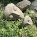Stone Garden Beautiful Pair of Half Face Modern Art Statue Concrete ...