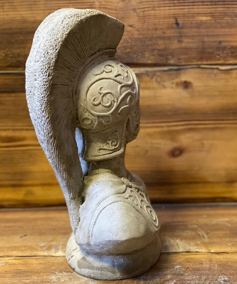 Stone Garden Roman Centurion Man Bust Statue Soldier Ornament | Etsy