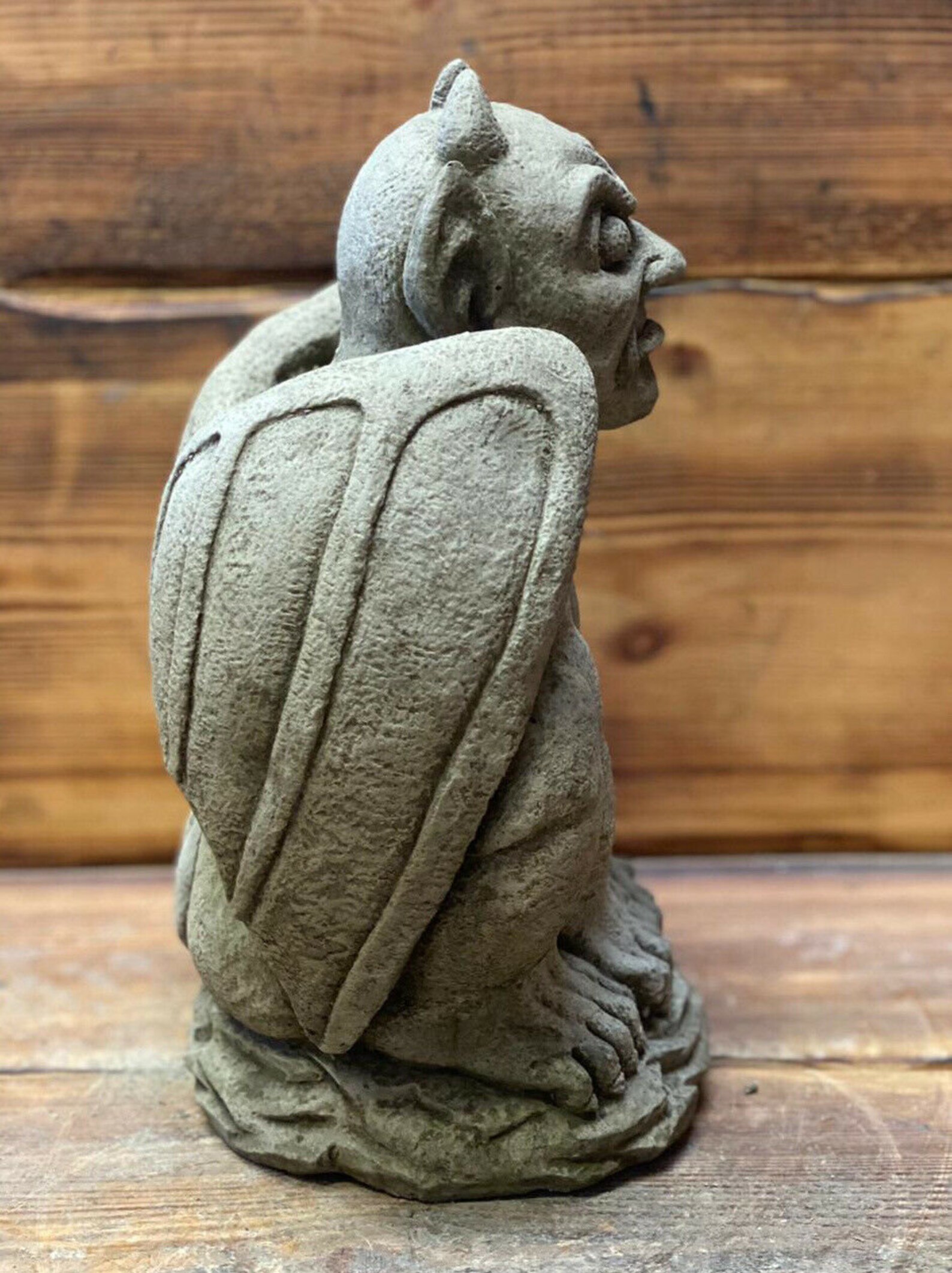 Stone Garden Gargoyle Goblin Devil Gremlin Winged Gothic | Etsy UK