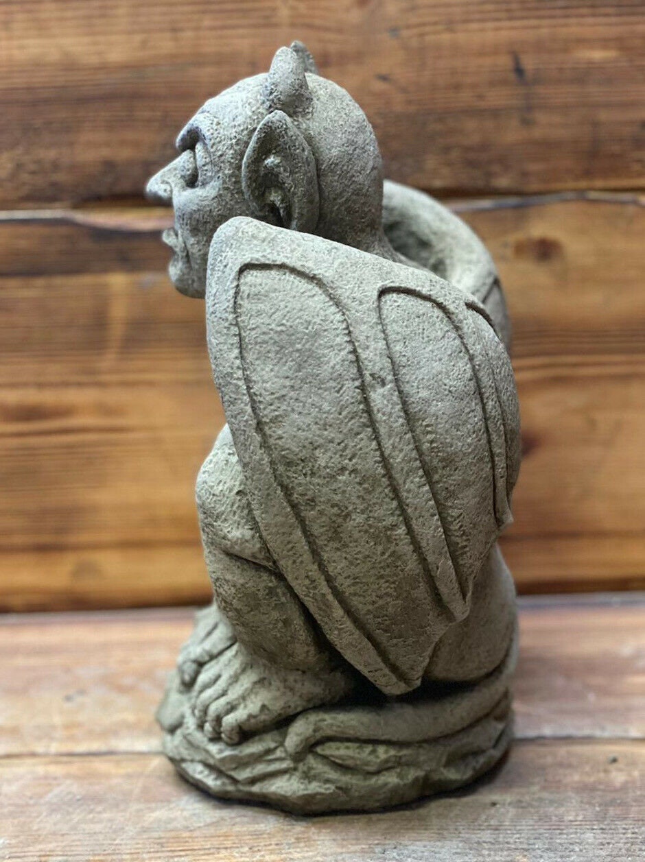 Stone Garden Gargoyle Goblin Devil Gremlin Winged Gothic | Etsy UK