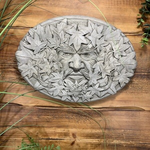 Stone Garden Tree Man Green Man Wall Plaque Hanging Ornament - Etsy