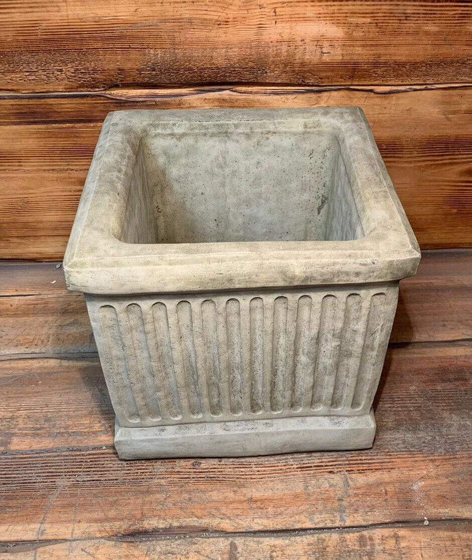 Stone Garden Large Stone Brick Georgian Square Plant Pot - Etsy UK