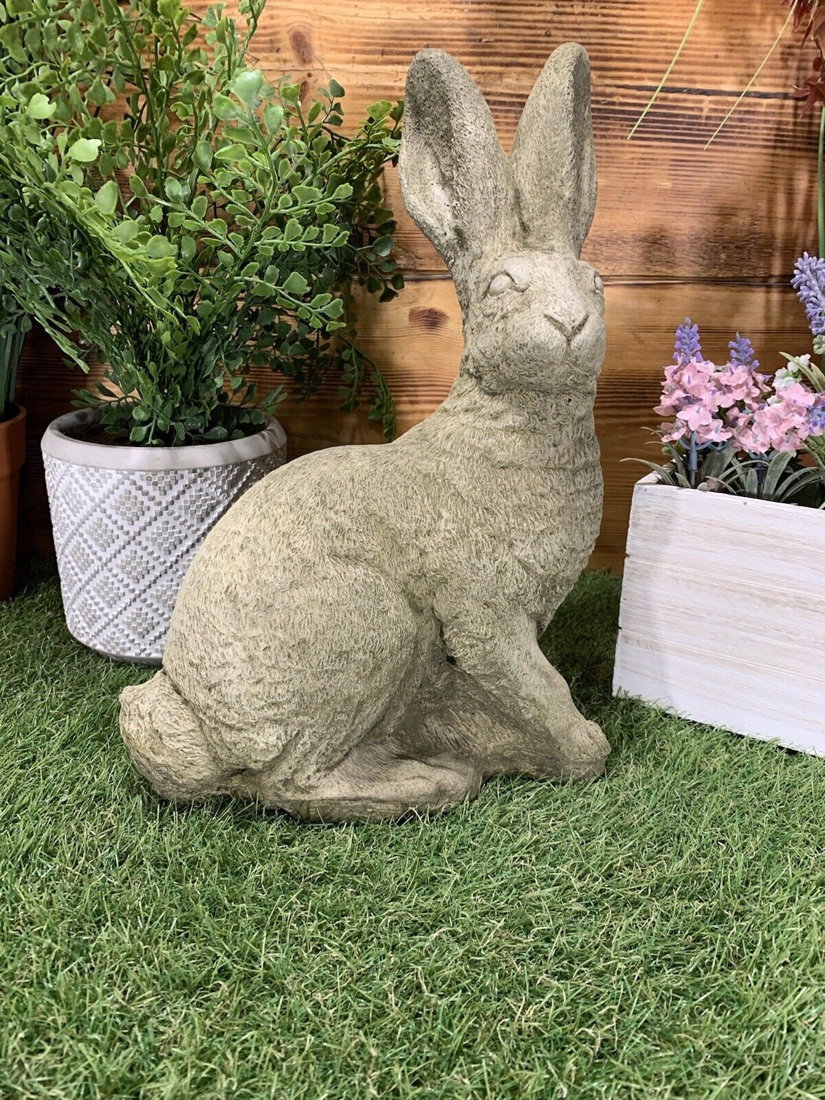 Stone Garden Large Traditional Hare Detailed Garden Ornament - Etsy UK