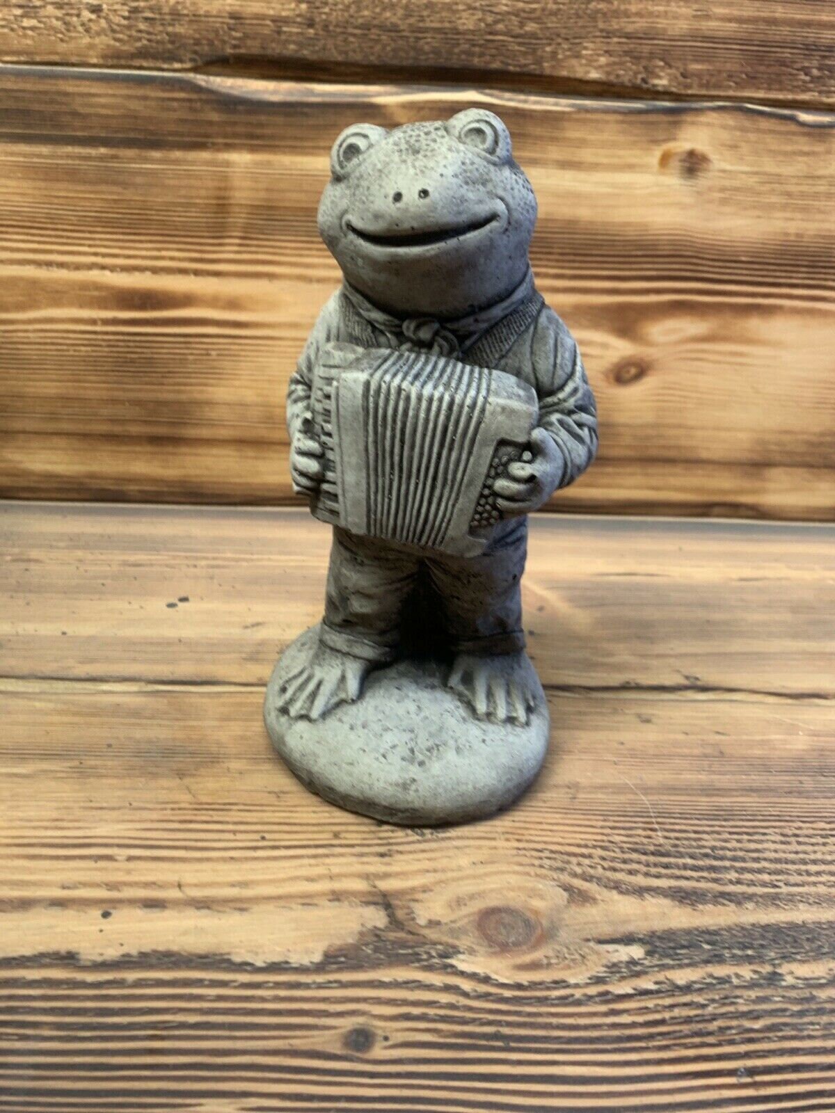 Stone Garden Musical Accordion Frog Instrument Ornament Statue - Etsy UK