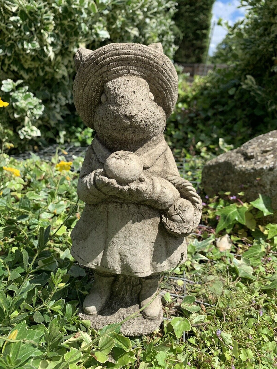 Stone Garden Wind in the Willows 'rabbit With Hat' - Etsy