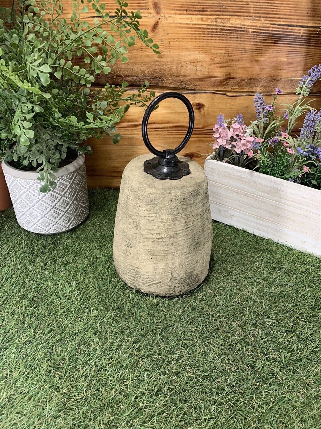 Stone Garden Rustic Door Stop - Etsy