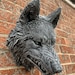 Stone Garden Large Detailed Wolf Head Wall Hanging Plaque Ornament ...