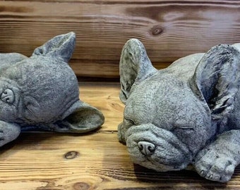 Stone Garden Sitting French Bulldog Frenchie Dog Puppy Gift | Etsy UK