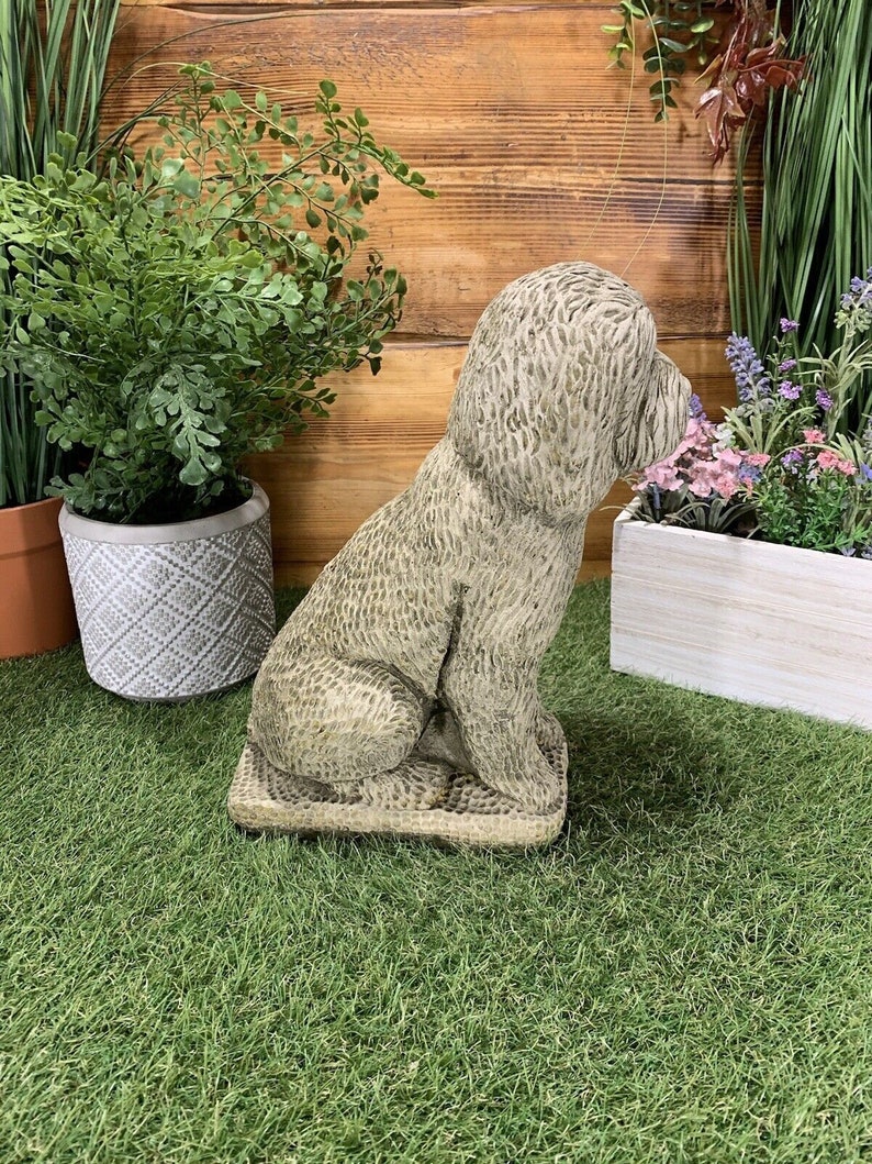 Stone Garden Detailed Cockapoo Poodle Dog Gift Statue Ornament - Etsy UK