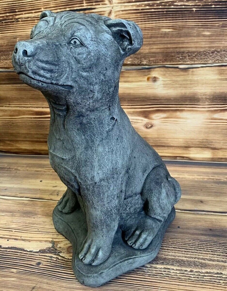 Stone Garden Large Staffordshire Staffy Bull Terrier Dog Gift - Etsy