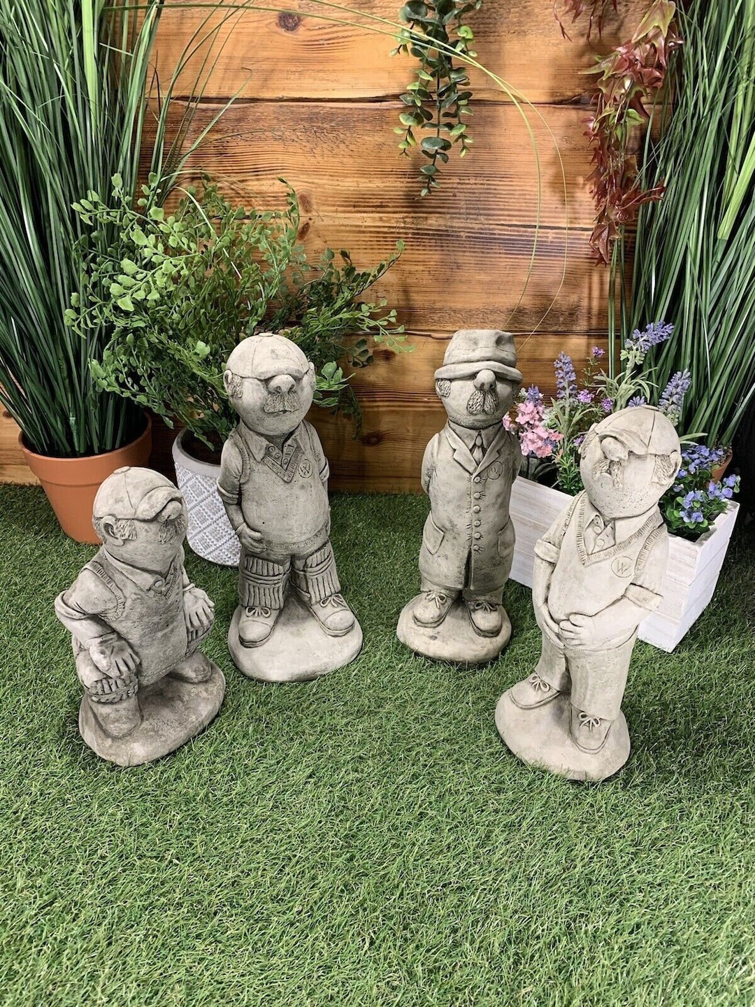 Stone Garden Cricket Team Statue Bundle Gift Cricketer Concrete ...