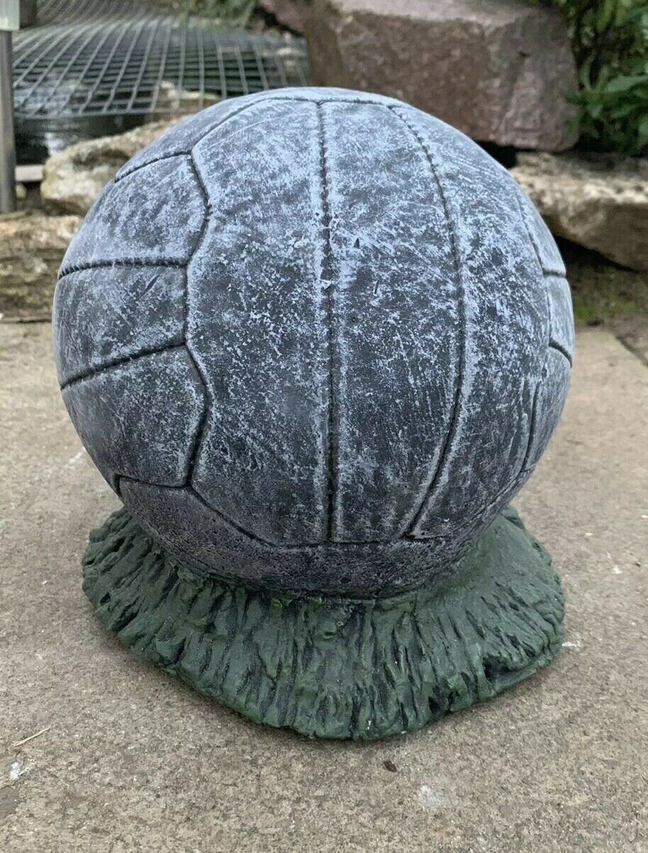 Stone Garden Life Size Football on Grass Statue Painted - Etsy