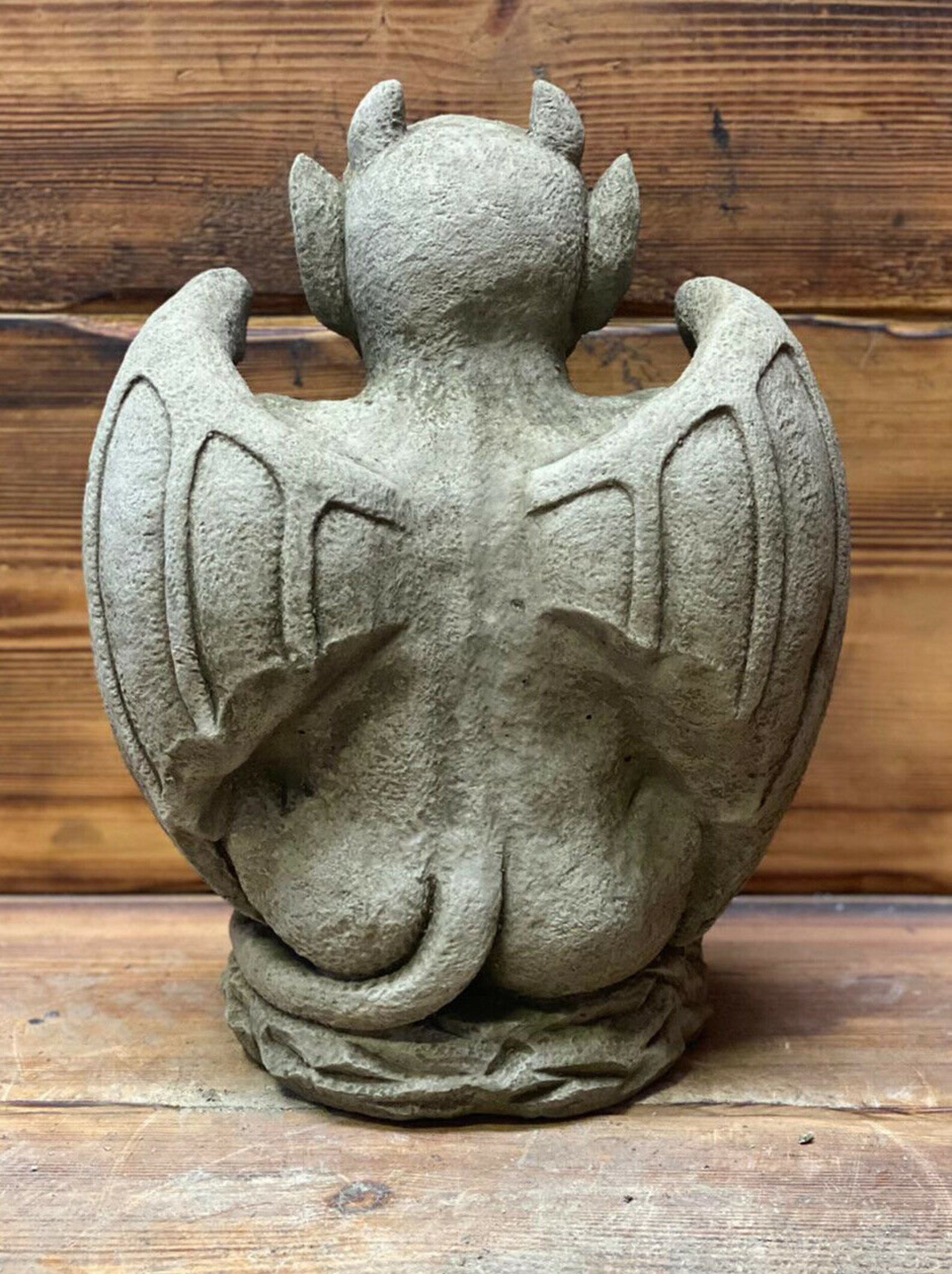 Stone Garden Gargoyle Goblin Devil Gremlin Winged Gothic | Etsy UK
