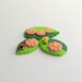 Summer Buttons Leaf Buttons Set Ladybug Buttons Girls Jewelry - Etsy