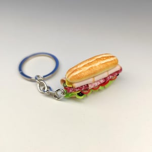 Sandwich Keychain, Bag Charm, Foodie Gift - Etsy