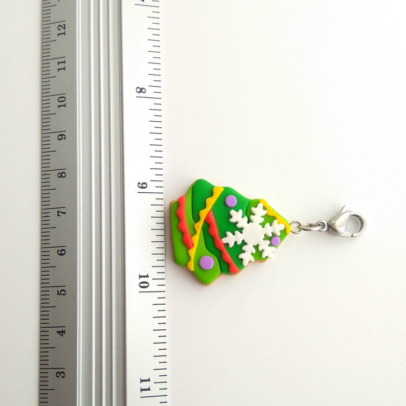 Christmas tree charm Santa gifts Gingerbread jewelry Evergreen | Etsy