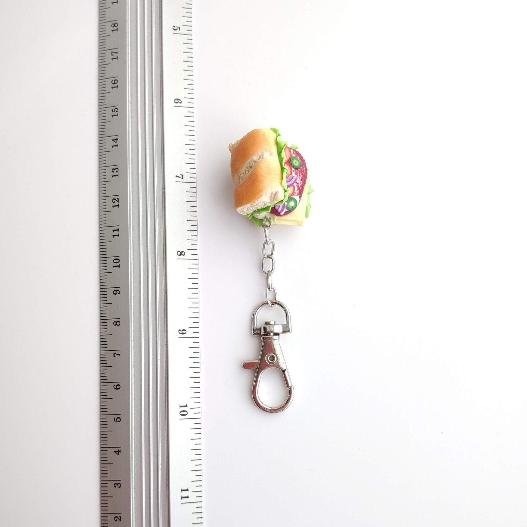 Sandwich Bag Charm Sandwich Keychain Miniature Food Jewelry | Etsy