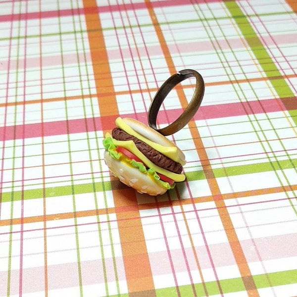 Hamburger Ring - Etsy
