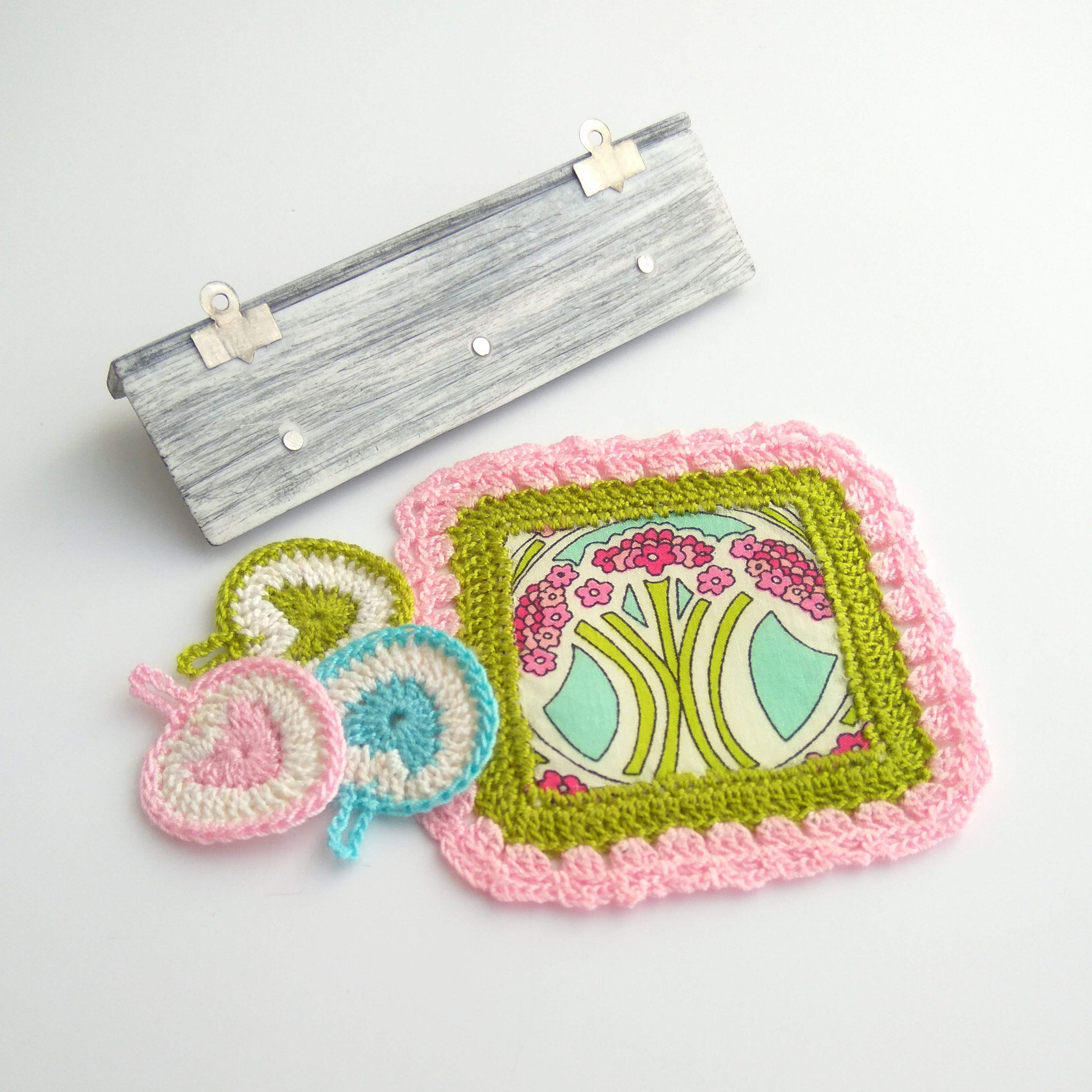 Dollhouse Kitchen Set Miniature Wall Shelf Crochet Small Doily - Etsy