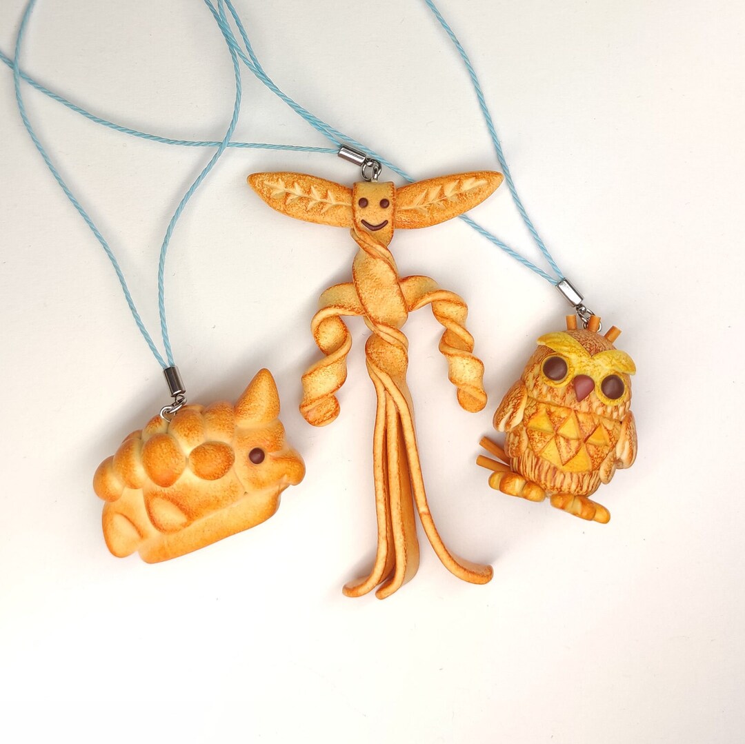 Handmade Polymer Clay Fantasy Creature Ornament: Bakery Bag Charm - Etsy
