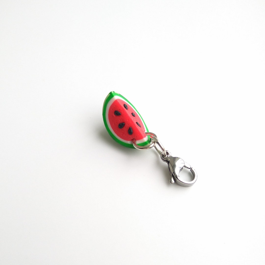 Watermelon Miniature Charm ,juicy Fruit Slice - Etsy
