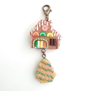 Miniature Gingerbread House Charm: Polymer Clay Christmas Cookie ...