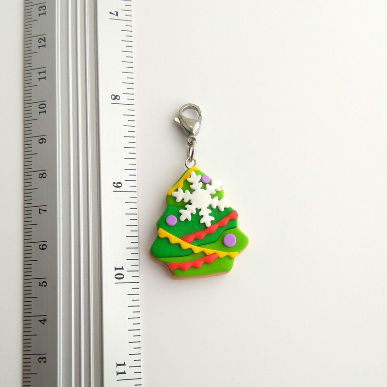 Christmas tree charm Santa gifts Gingerbread jewelry Evergreen | Etsy