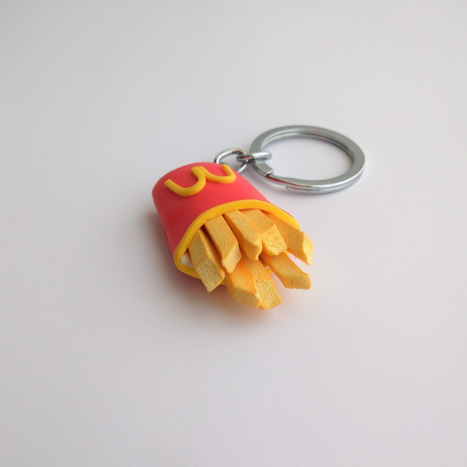 French fries Cute keychain Fast food Chef gift Food keychain | Etsy