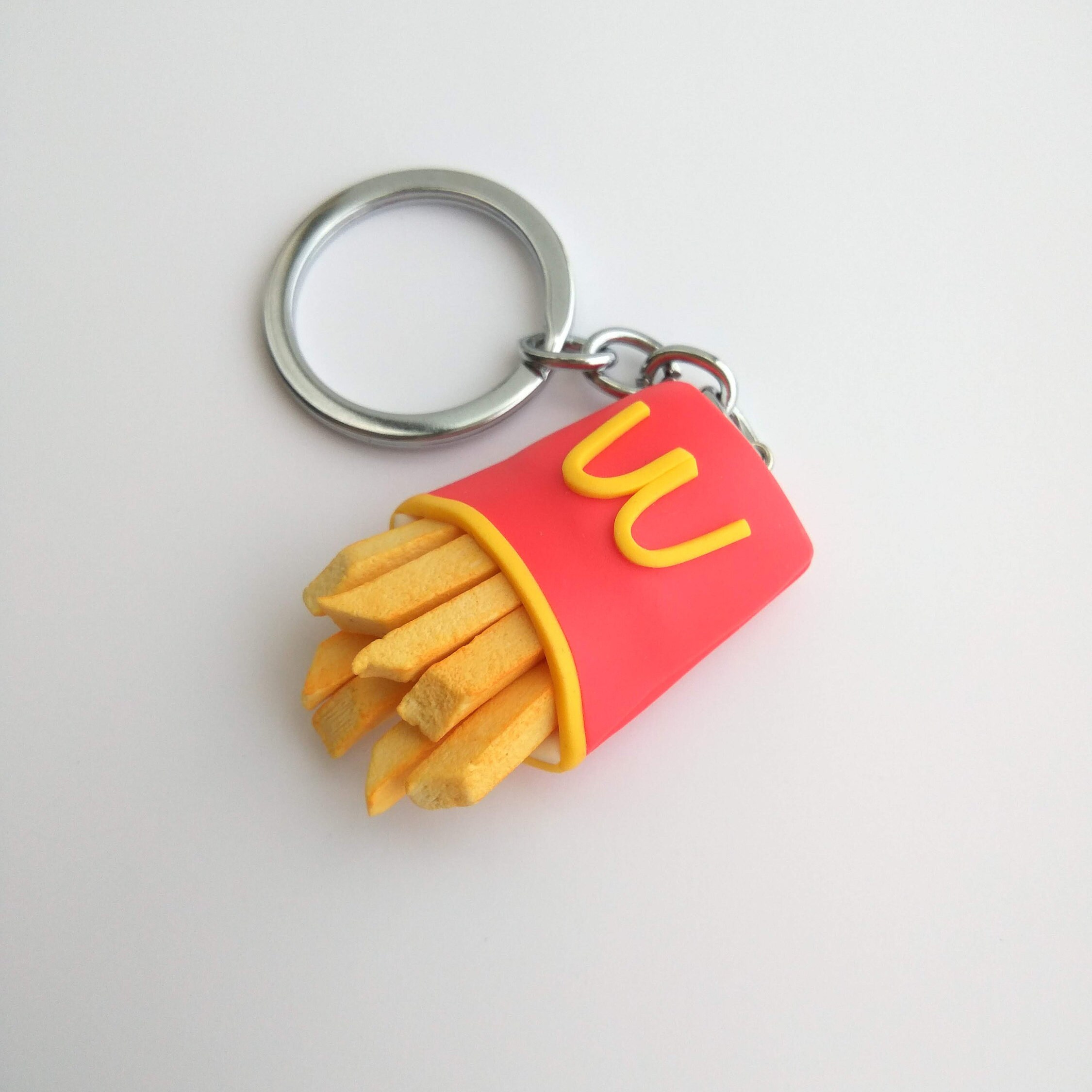 French fries Cute keychain Fast food Chef gift Food keychain | Etsy