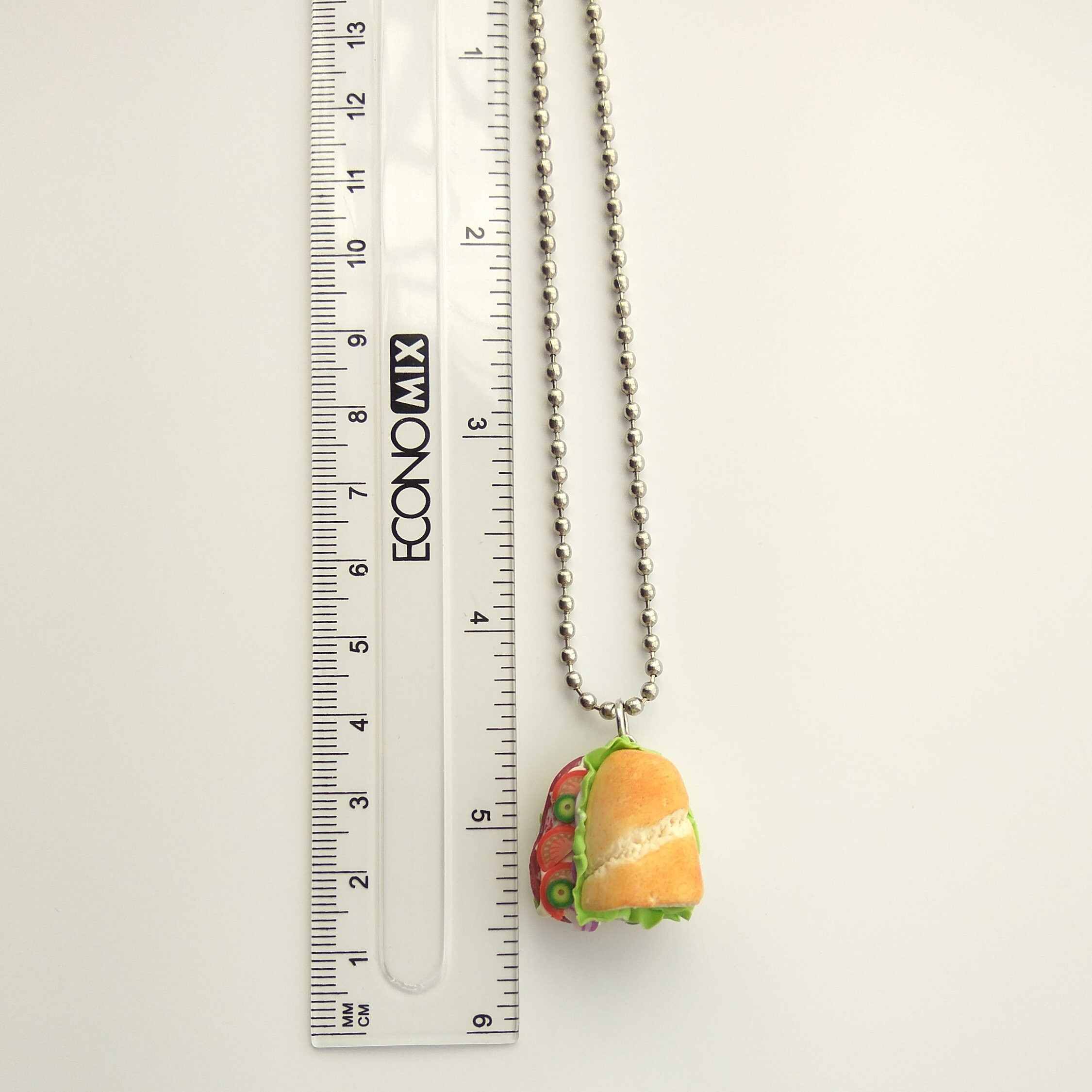 Sausage sandwich necklace Baker mums gift Fake food necklace | Etsy