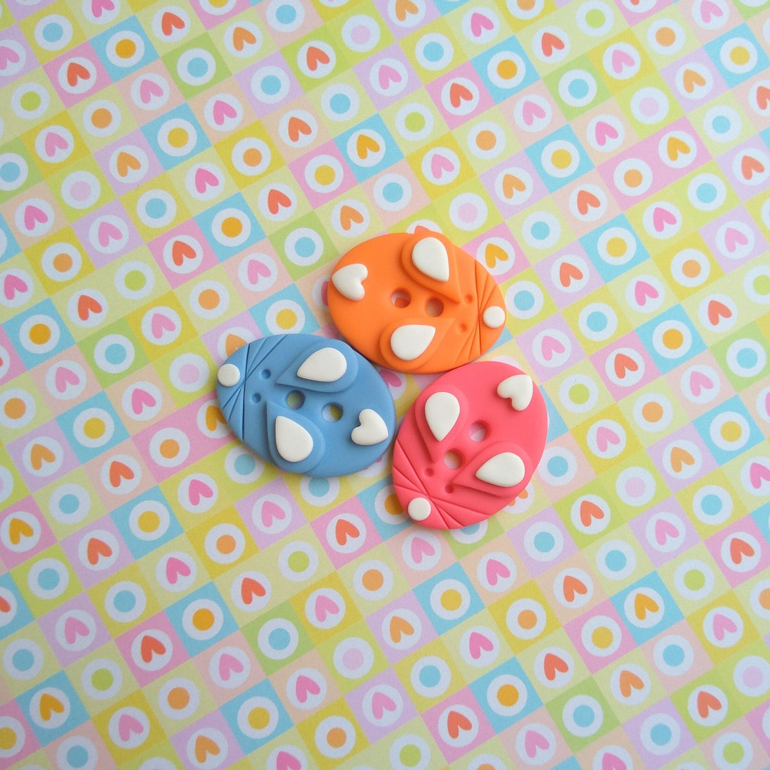 Mouse Button Set Large Colorful Buttons Unique Buttons Button Collecting Craft Buttons Etsy