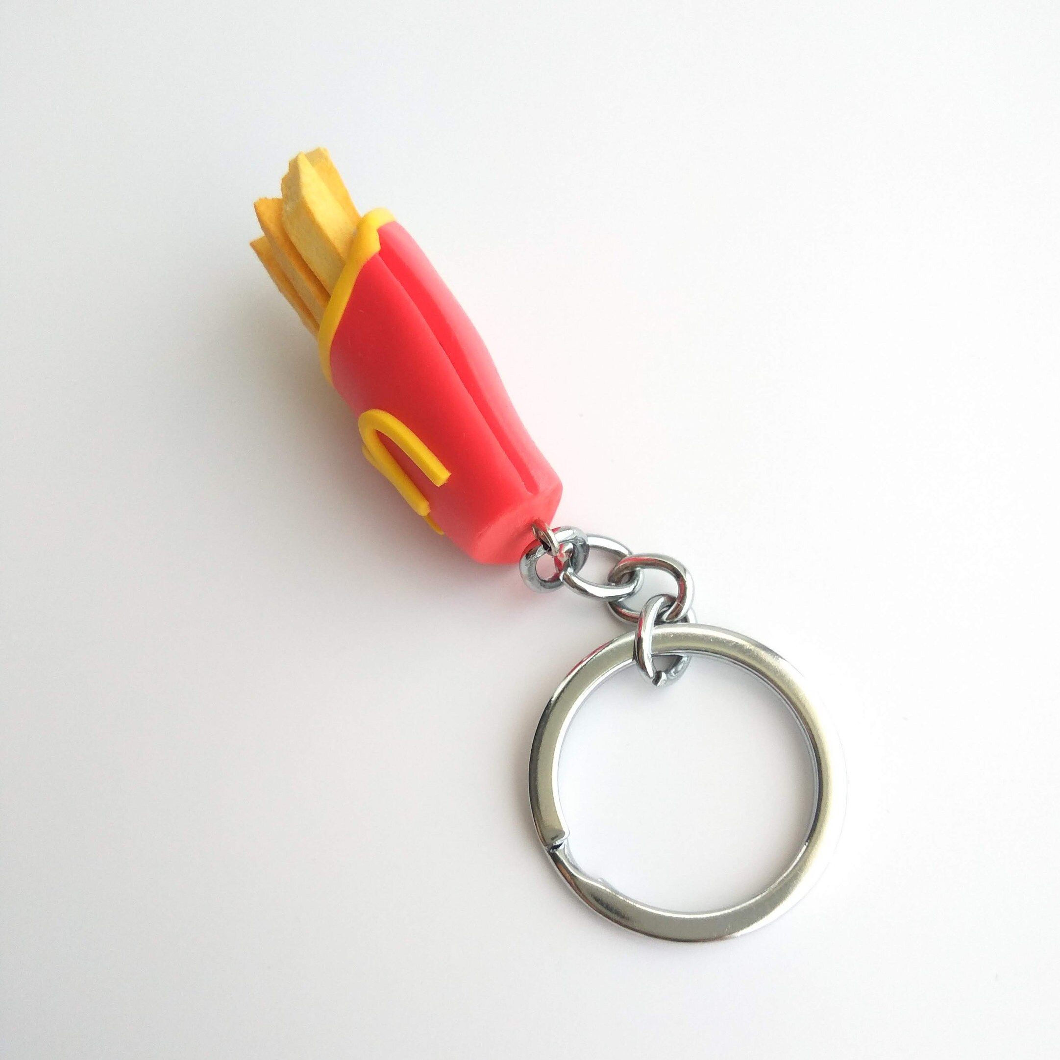 French fries Cute keychain Fast food Chef gift Food keychain | Etsy