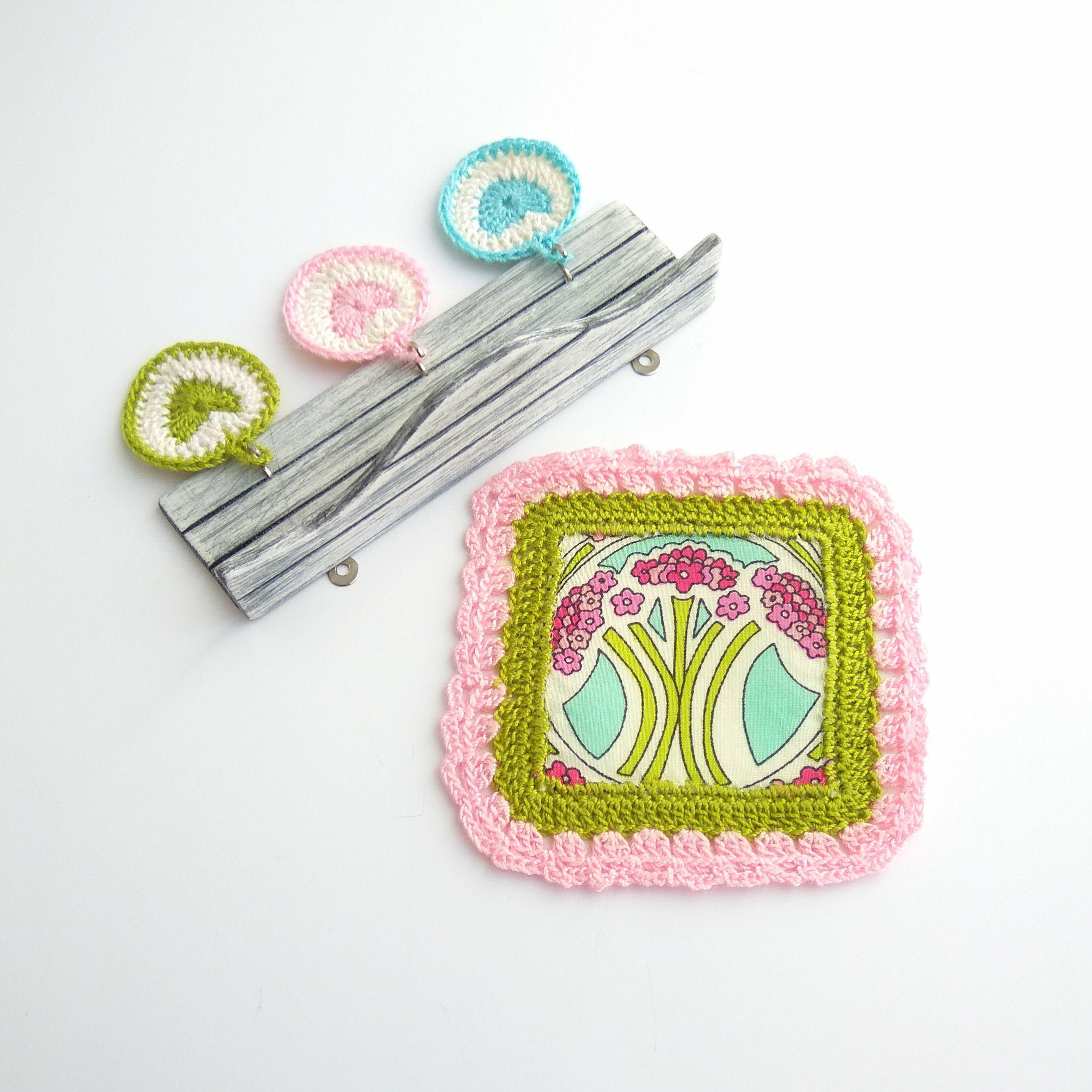 Dollhouse Kitchen Set Miniature Wall Shelf Crochet Small Doily - Etsy