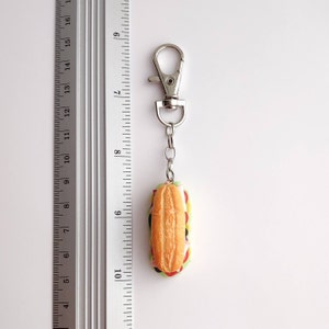 Sandwich Keychain, Bag Charm, Foodie Gift - Etsy