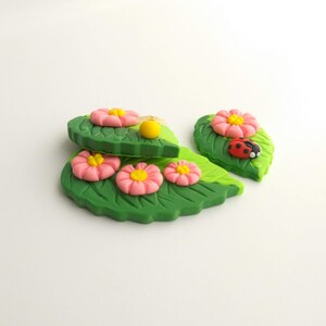 Summer Buttons Leaf Buttons Set Ladybug Buttons Girls Jewelry Bee ...