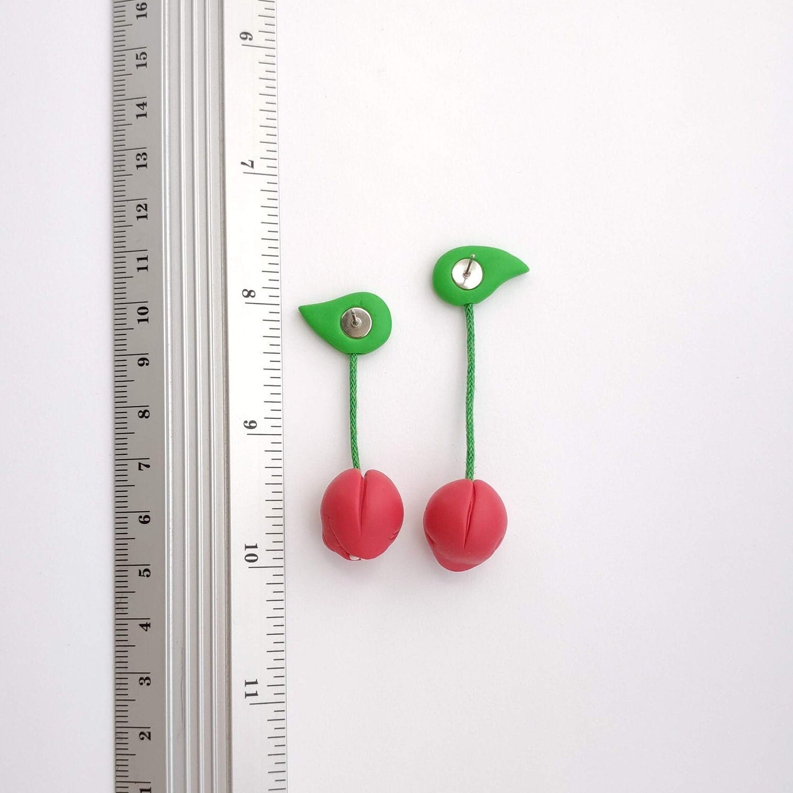 Evil Cherry Earrings, Mismatched Fruit Earrings - Etsy