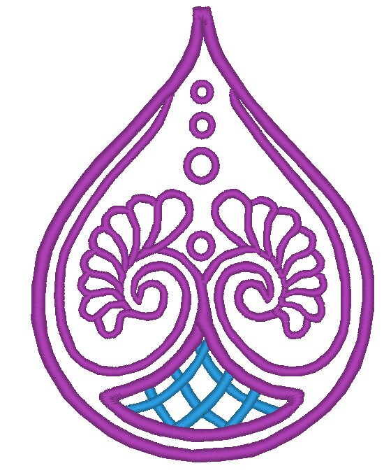 Cutwork Machine Embroidery Design, Ornamental Drop, Cutwork Embroidery ...