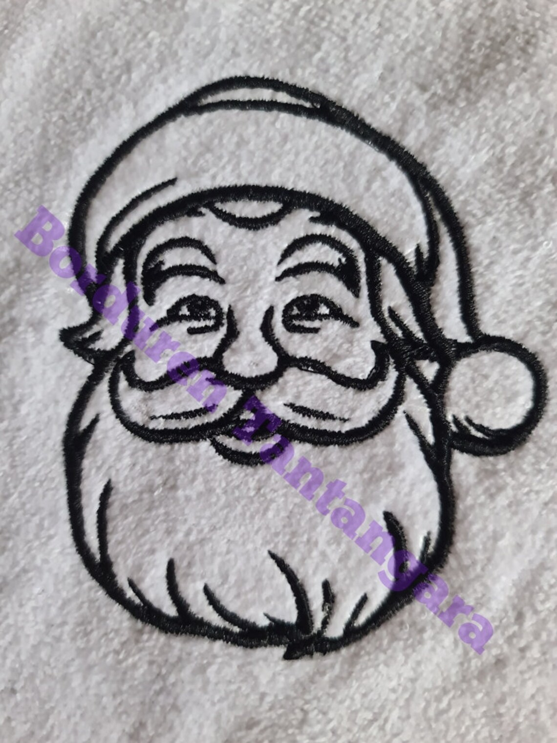Santa Face , Santa Claus Face, BT Santa Face, Machine Embroidery Design ...