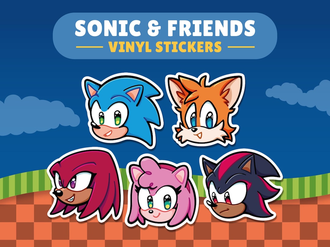 Sonic & Friends Sticker Pack // Scrapbooking, Laptop Decal, Phone ...