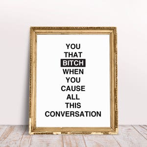 Beyonce Instant Download Digital Poster Print With Lyrics Quote Text ...