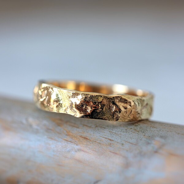 Organic Wedding Ring - Etsy