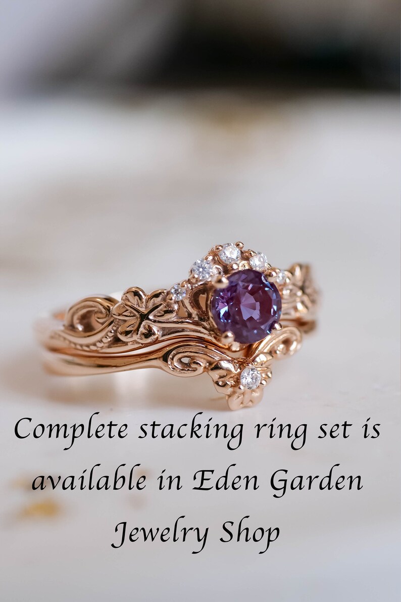 Color Changing Alexandrite Engagement Ring Fantasy Wedding - Etsy